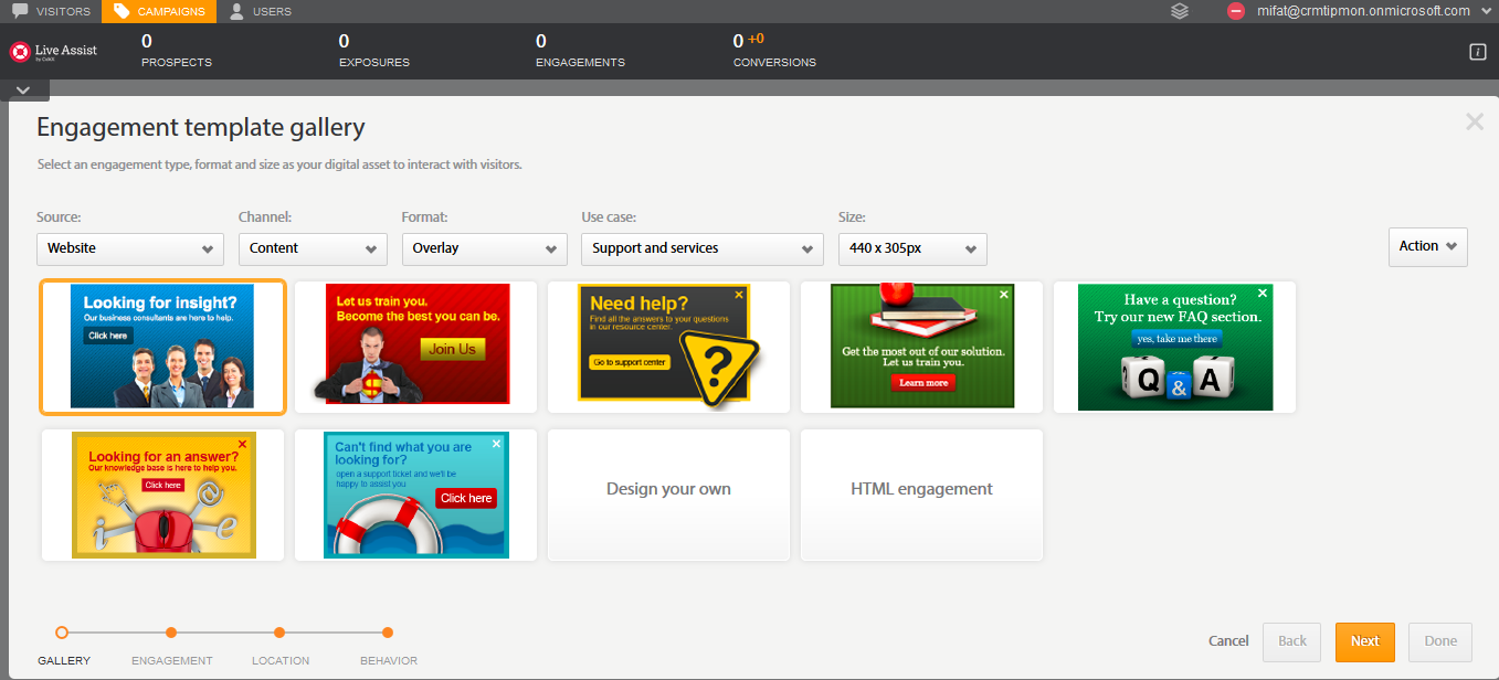 Engagements Overview – Live Assist for 365 Support