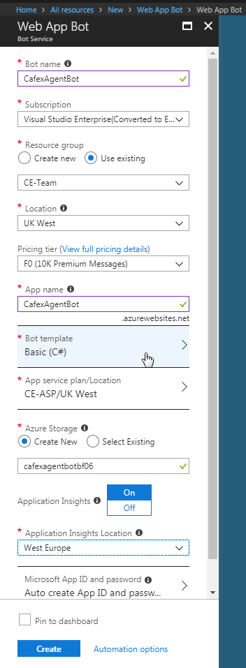 Nodejs Bot Agent Connector—azure Web App Bot Quick Start Guide Live Assist For 365 Support 6170