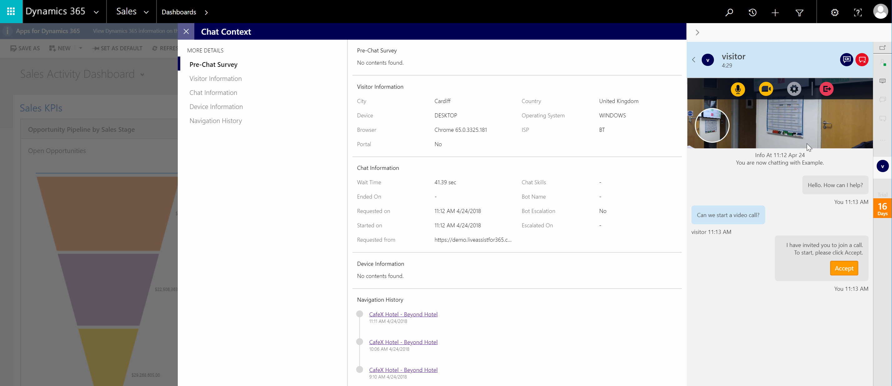 Agent Voice and Video Escalation – Live Assist for 365 Support
